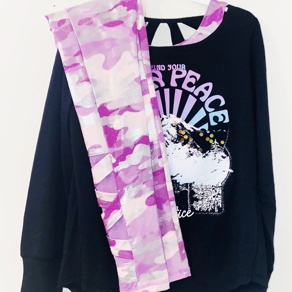 Justice | Matching Sets | Justice Girls 3 Pc Set Shirt Crop Top ...